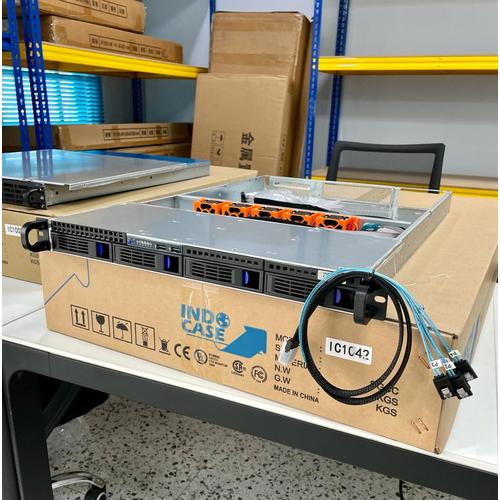 Jual CASING SERVER INDOCASE 1U IC1042 HOTSWAP SAS/HDDSATA 2 BAYS SLIM ...