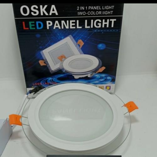 Jual lampu downlight panel led kaca 12watt / panel LED kaca 12w ...