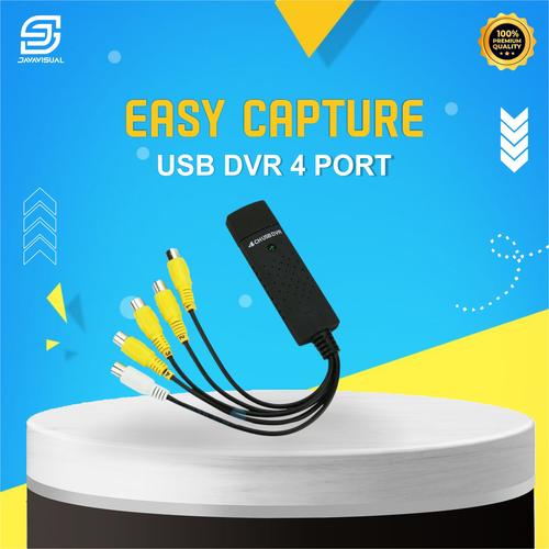 Jual USB DVR 4 Port Video Easy Capture RCA AV USB 2.0 Ezcap Live ...