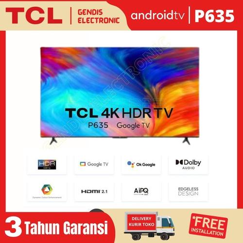 Jual TCL 65P635 (2022) EDGELESS 65 inch UHD 4K SMART LED Google TV HDMI ...