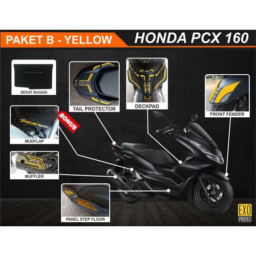 Promo PAKET KOMPLIT PROTECTOR PCX 160 - FULL SET AKSESORIS HONDA PCX ...