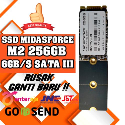 Jual M2 SATA 256GB MIDASFORCE M.2 2240 2260 2280 - TAMBAH BAUT M2 ...