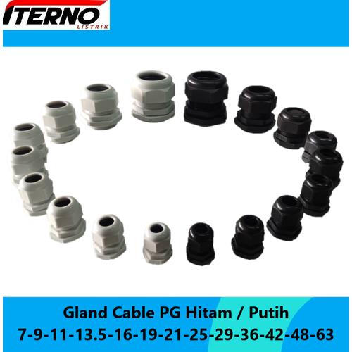 Jual Cable Gland Kabel Gland PG7 PG-7 (3.5-6mm) Iterno - Putih - Kota Tangerang - iterno listrik ...