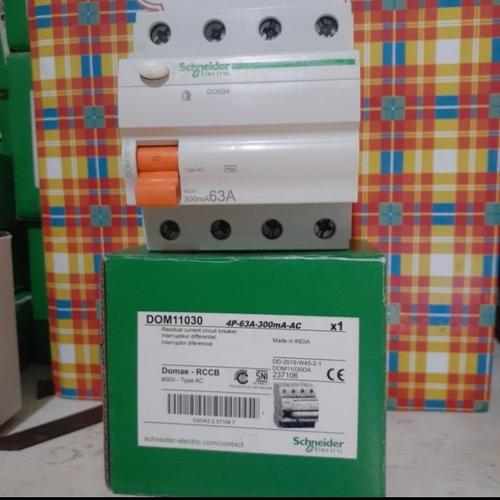 Jual SCHNEIDER RCCB ELCB 63A 300MA 3P+N DOMAE ELCB DOMAE 3P 63A 300MA ...