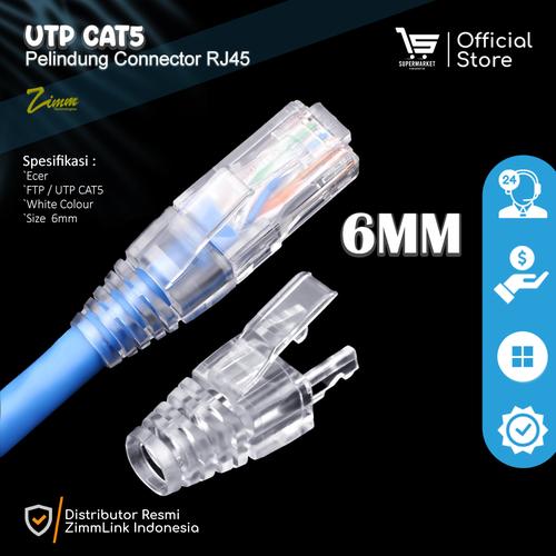 Jual Plug Boot ZimmLink 6mm Plugboot RJ45 UTP FTP /STP CAT 5e Eceran ...