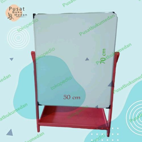 Jual papan tulis whiteboard standing Ukuran 50 x 70 - 50*70 Laci - Kota ...