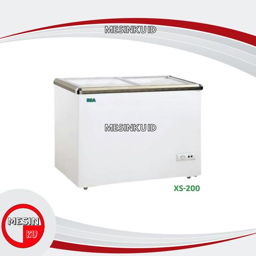 Jual RSA Flat Sliding Glass Freezer XS-200 Chest Freezer XS200 Free ...