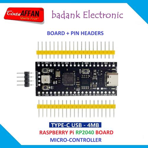 Jual MicroController Board Raspberry PI RP2040 USB-C TYPE-C - 4MB Flash ...