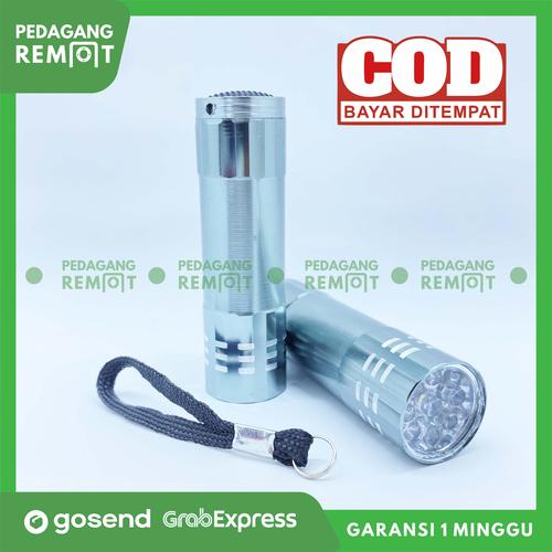 Promo Lampu Senter Camping Kecil Mini Portable dengan 9 LED Putih ...