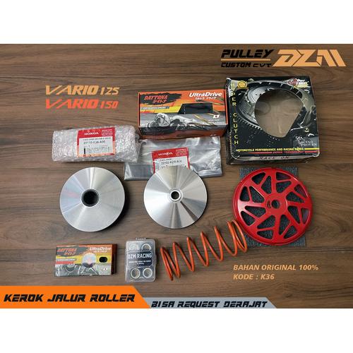 Jual PAKET pulley pully custom rumah roller VARIO 150 VARIO 125 DAYTONA ...