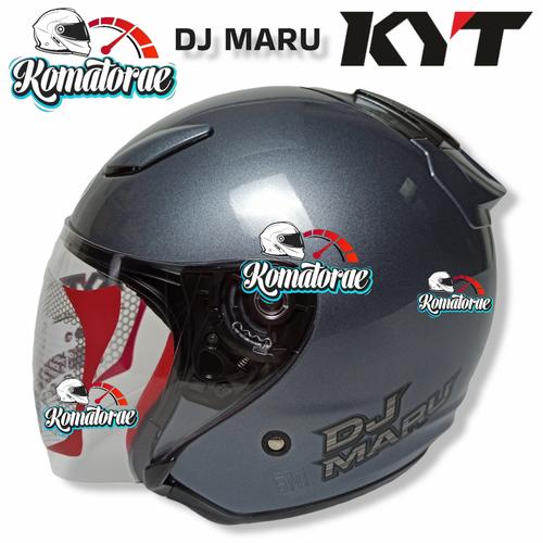 Jual Helm KYT Dj Maru / Djmaru grey / abu abu - 9. FIRE RED, XL ...