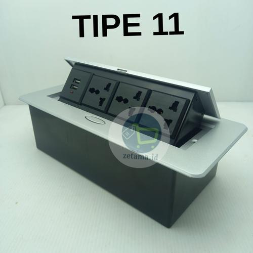 Jual Stop Kontak Meja Tanam Colokan Tanam Lantai Floor/Desk Outlet ...
