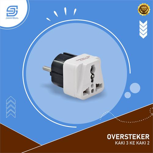 Jual Steker Kaki 3 - Steker Adaptor Kaki 3 ke 2 - Travvel Universal ...