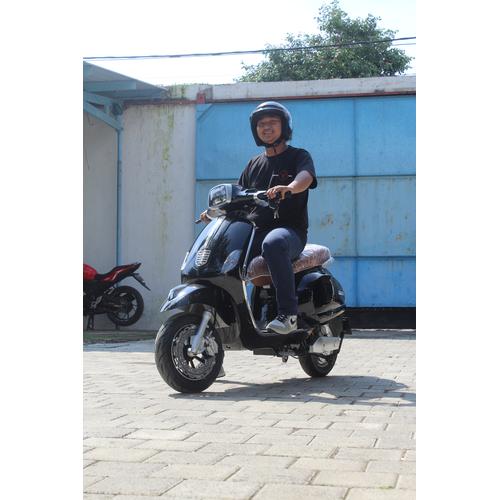 Promo Sepeda motor listrik U winfly T3 / Model Vespa - Biru Cicil 0% 3x ...