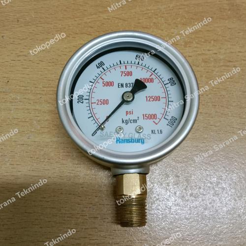 Jual Pressure Gauge 2 1/2 inchi 1000 Bar / 15000 psi Model Raket - Jakarta Barat - Mitra Sarana ...