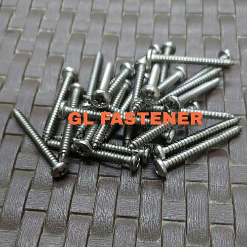 Jual Skrup PAB Stainless 6 x 1 Tapping Screw Pan Head / PH / SUS 304 ...