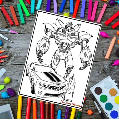 Jual Kertas Gambar Mewarnai/Colouring Anak Tema Bumblebee - Kertas BC ...