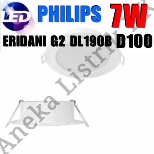 Jual PHIILIPS ERIDANI G2 DL190B 7W D100 DOWNLIGHT DL LED PUTIH 4inch 4 ...