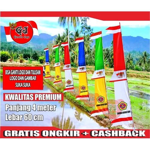 Jual bendera umbul umbul custom /bandiri custom /bendera custom - Merah ...