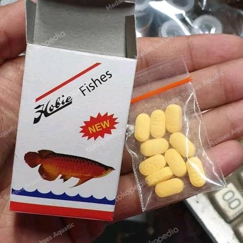 Jual Pil Hobie Original isi 10 Obat & Vitamin Ikan Arwana anti stress ...