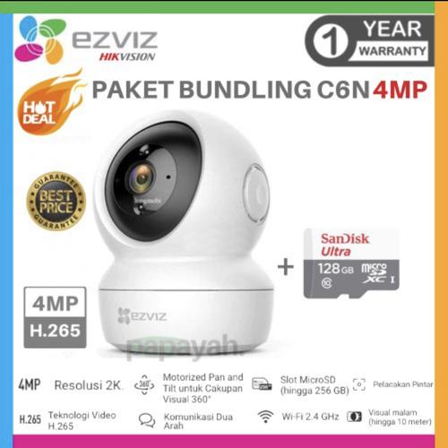 Jual EZVIZ C6N 4MP 2K PRO WIRELESS CCTV H265 SMART WIFI PAN & TILT IP ...