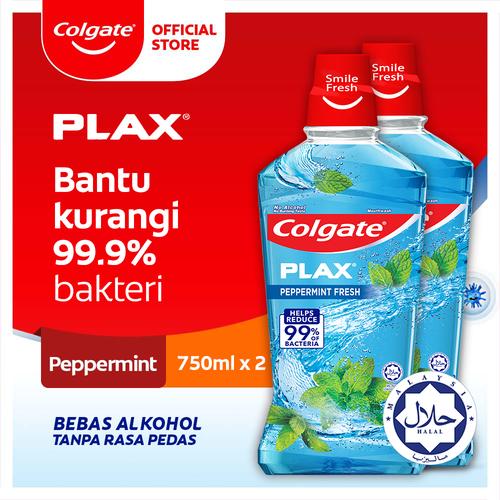 Promo Colgate Obat Kumur Plax Peppermint 750ml - Isi 2 - Kota Tangerang ...