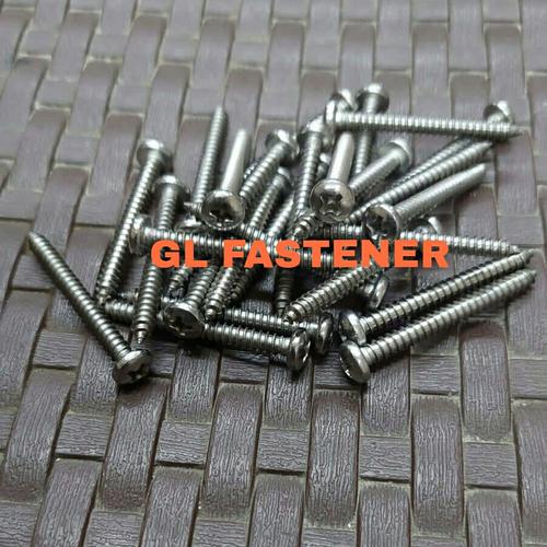 Jual Skrup PAB Stainless 8 x 1/2 Tapping Screw Pan Head / PH / SUS 304 ...