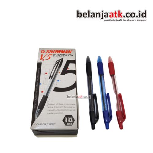 Jual Pulpen/Bolpen/Bolpoin V5 0,7 mm (Hitam, Merah, Biru) - Hitam ...