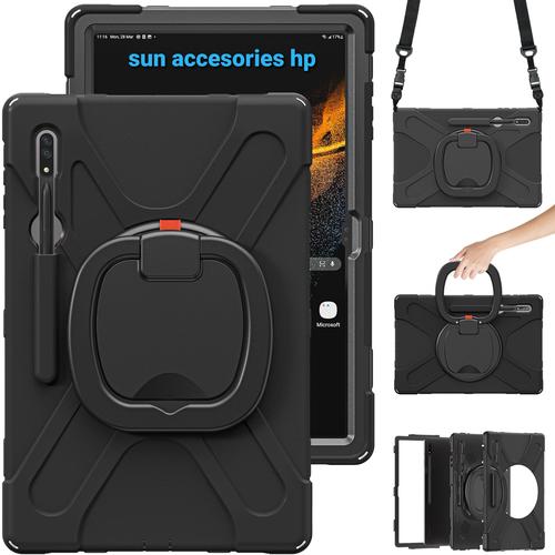 Jual Casing Armor Ring 360 Free Tali Samsung Galaxy Tab S8 ultra X900 ...