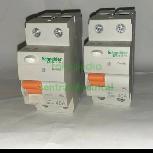Jual SCHNEIDER RCCB ELCB 40A 2PHASE 30MA /300MA DOMAE ELCB 2P 40A DOMAE ...