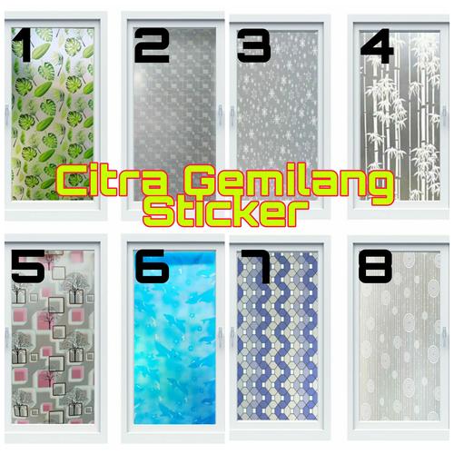 Jual stiker kaca sticker pintu kaca jendela rumah motif terbaru - 2 ...