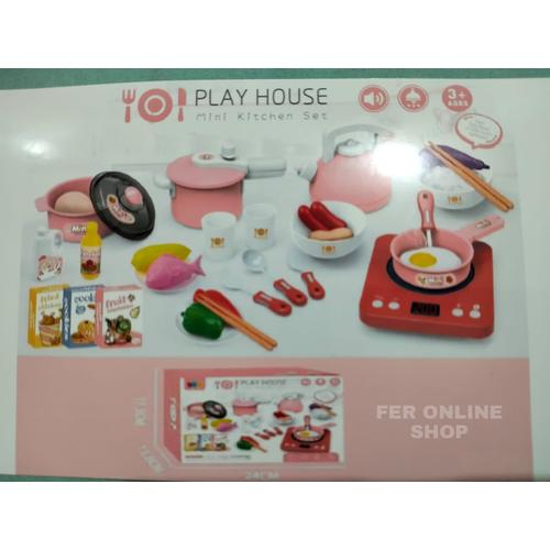Jual Mainan Anak Masak Masakan Mini Kitchen Set playhouse toys kitchen ...