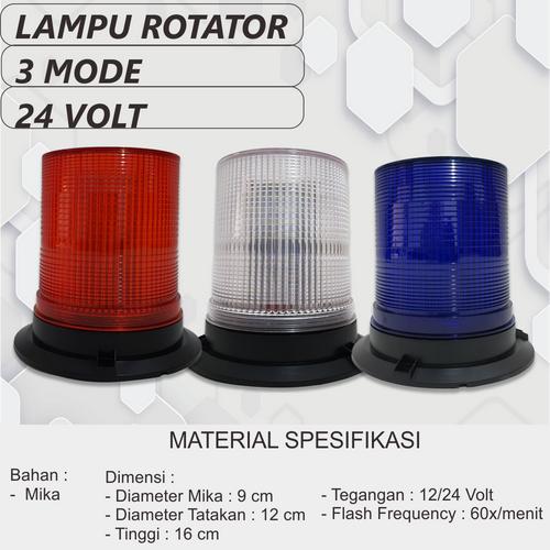 Jual Lampu Rotary Rotari Rotator Led Truk Forklift Ambulance Heavy Duty ...