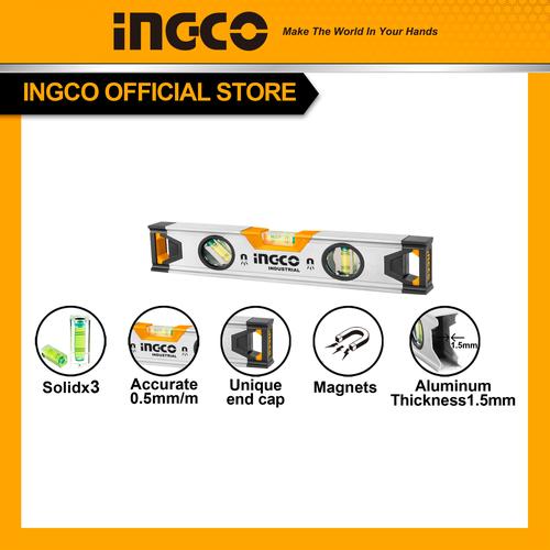 Promo Waterpass Industrial Magnetic Powerful Spirit Level INGCO ...