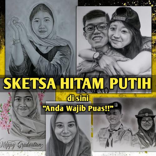 Jual Sketsa Wajah, Kado Sketsa Foto, Kado Sketsa Wajah, Sketsa Wajah Murah. - A5, Simpel - Kab ...