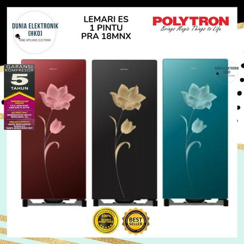 Promo KULKAS POLYTRON PRA18MNX PRA 18 MNX LEMARI ES 1 PINTU LOW WATT ...