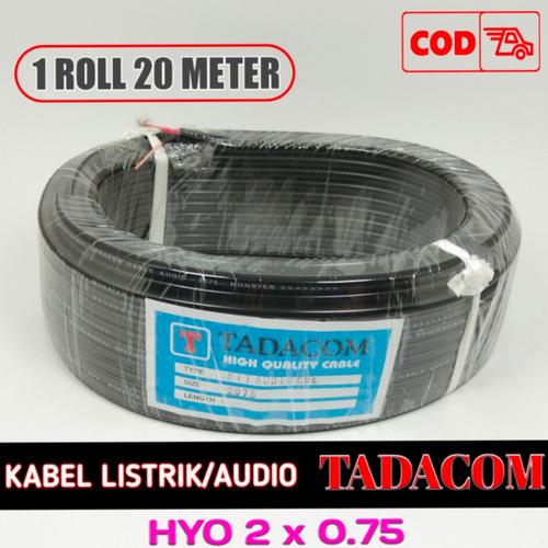 Jual Kabel Listrik TADACOM HYO 2 x 0.75 - Hitam & Putih 20 Meter ...