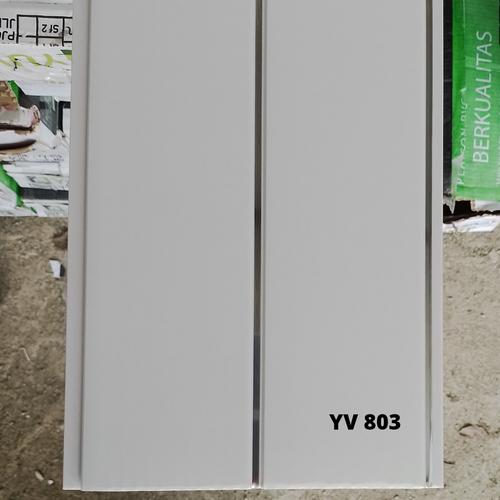 Jual PLAFON PVC 8 MM LEBAR 20 CM PUTIH NAT SILVER - YV 803 - Kota ...