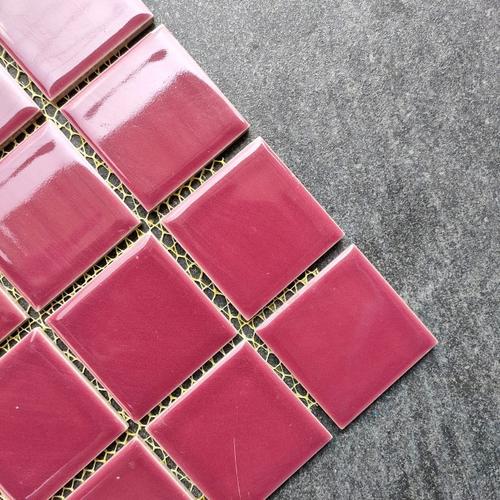 Jual Keramik Interior Keramik Dinding Cafe Keramik Merah Glossy Type SQ ...