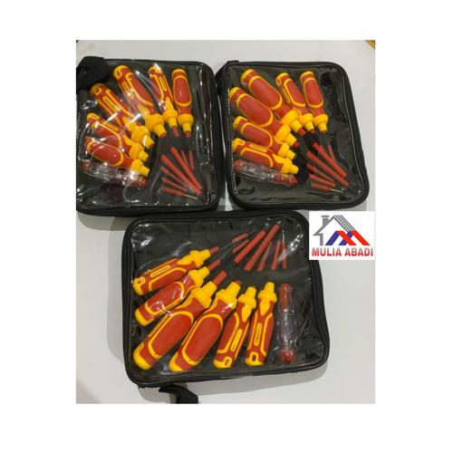 Jual OBENG LISTRIK SET MAGNET 7 PCS+TESPEN DUA MATA KAPUSI - Jakarta ...