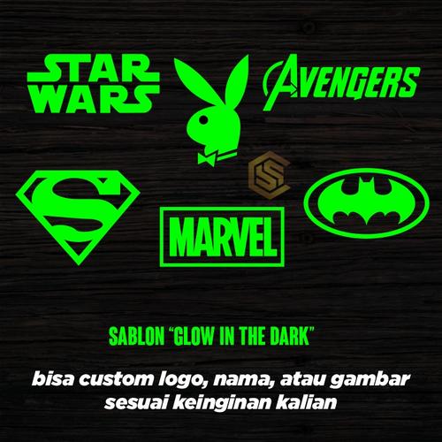 Jual Sablon Setrika Sablon Glow In The Dark Sablon Custom Satuan Kab Tulungagung