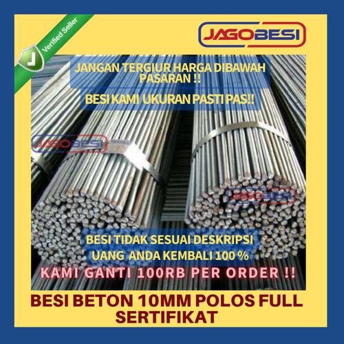Jual BESI BETON / BESI BEHEL POLOS 10 MM SNI FULL SERTIFIKAT - Kab ...