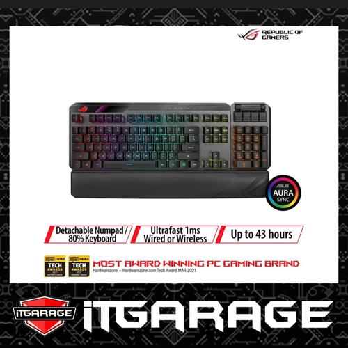 Jual ASUS ROG Claymore 2 Modular TKL Wireless Gaming Keyboard - Red ...