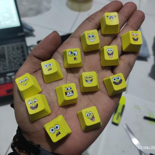 Jual keycaps keycap SpongeBob R4 PBT OEM profile - 13 - Kota Tangerang ...