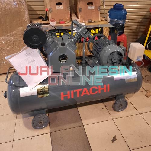 Jual Kompresor Hitachi 5 hp 3 Phase Komplit Motor Air Compressor ...