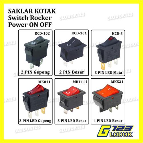 Jual Saklar Power Switch Tombol ON OFF Mini Roker Rocker Besar 2 3 4 ...