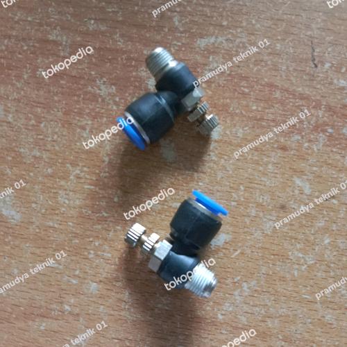Jual fitting nepel angin pneumatic speed control 6 drat 1/8 (6.01 ...
