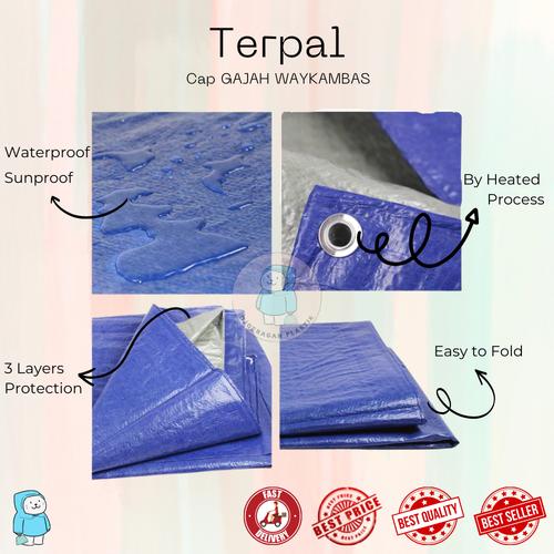 Jual Terpal Plastik A3 Import Cap Gajah Waykambas - 3x4 Meter - Kota ...