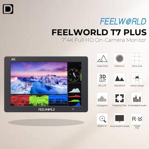 Promo FeelWorld T7 Plus 7 inch IPS On-Camera Monitor with 3D LUT ...