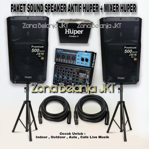Jual Paket Sound System Speaker HUPER Aktif 15 Inch JS 10 (H-1) - Model ...